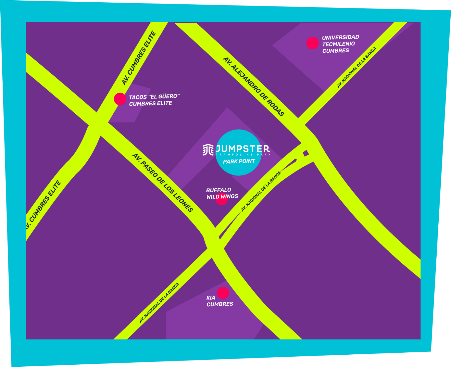 Parque de Trampolines Jumpster Cumbres, Park Point