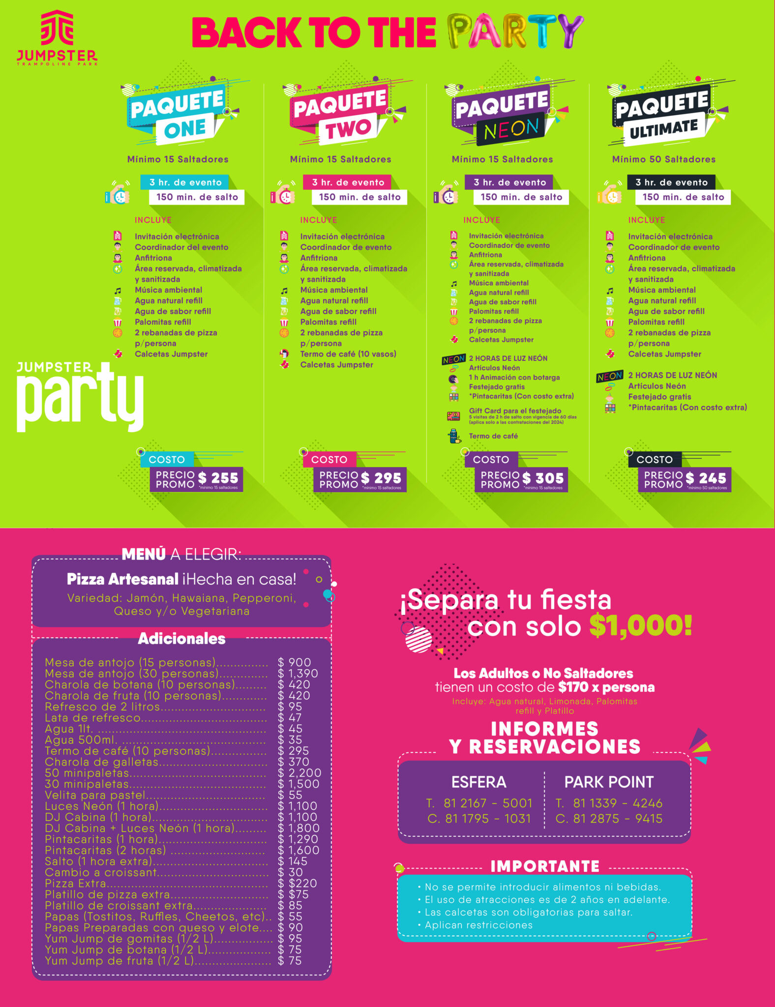 Parque de Trampolines Jumpster Cumbres, Park Point